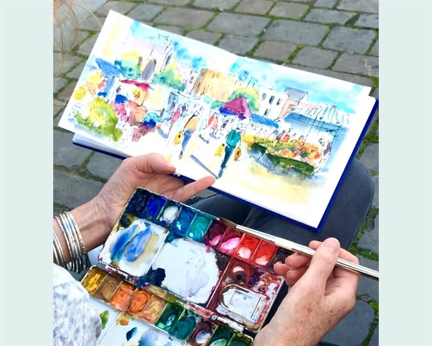 Urban Sketching of Lincoln with Karin Christensen