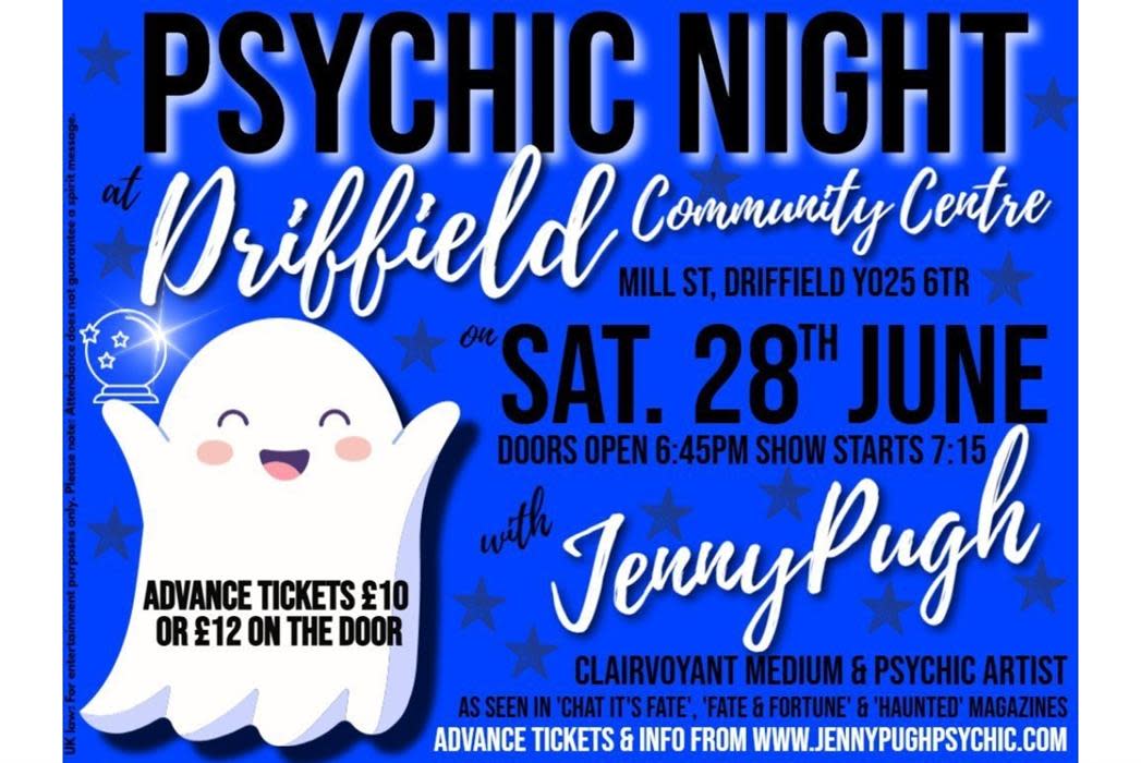Psychic Night with Jenny Pugh - Visit East Yorkshire