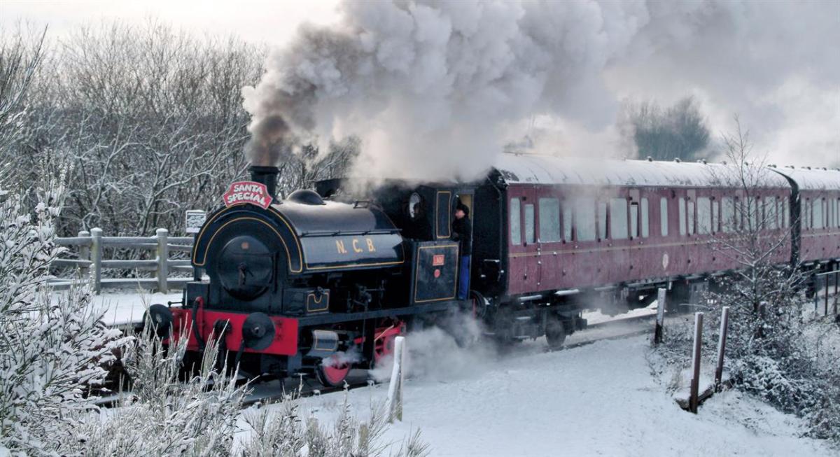 Santa Special Steam Train at Chasewater Railway