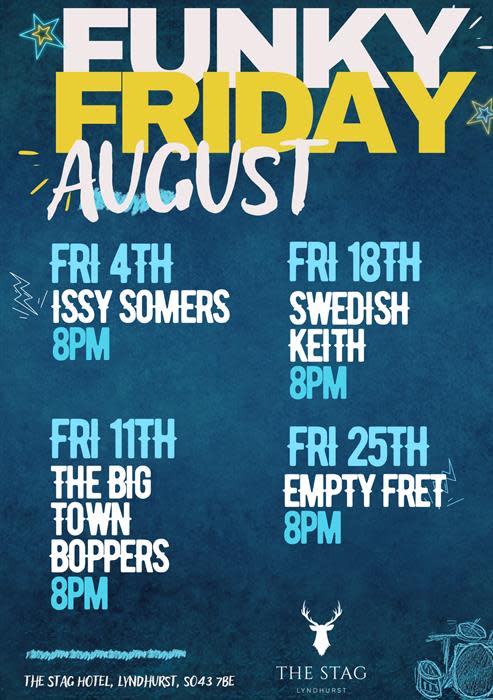 August Funky Friday - Live Music - Visit the New Forest