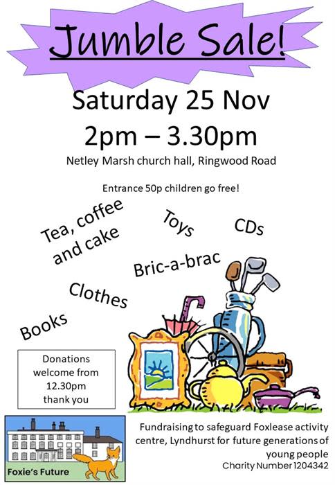 Jumble Sale - Netley Marsh - Visit the New Forest