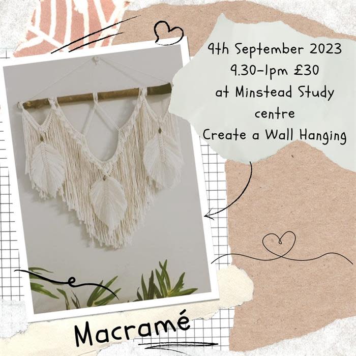 Macrame Wall Hanging Workshop - Visit the New Forest