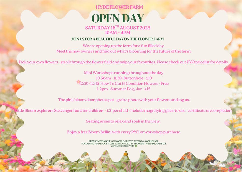 Hyde Flower Farm Open Day - Visit the New Forest