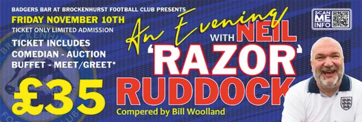 An Evening with Razor Ruddock - Visit the New Forest