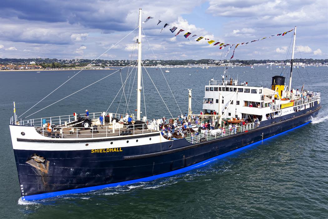 Steamship Shieldhall Return to the Nab Tower, the old route! 70th ...