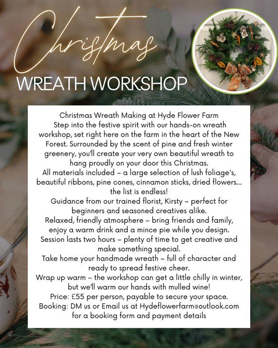 Christmas Wreath Making Workshop - Visit the New Forest