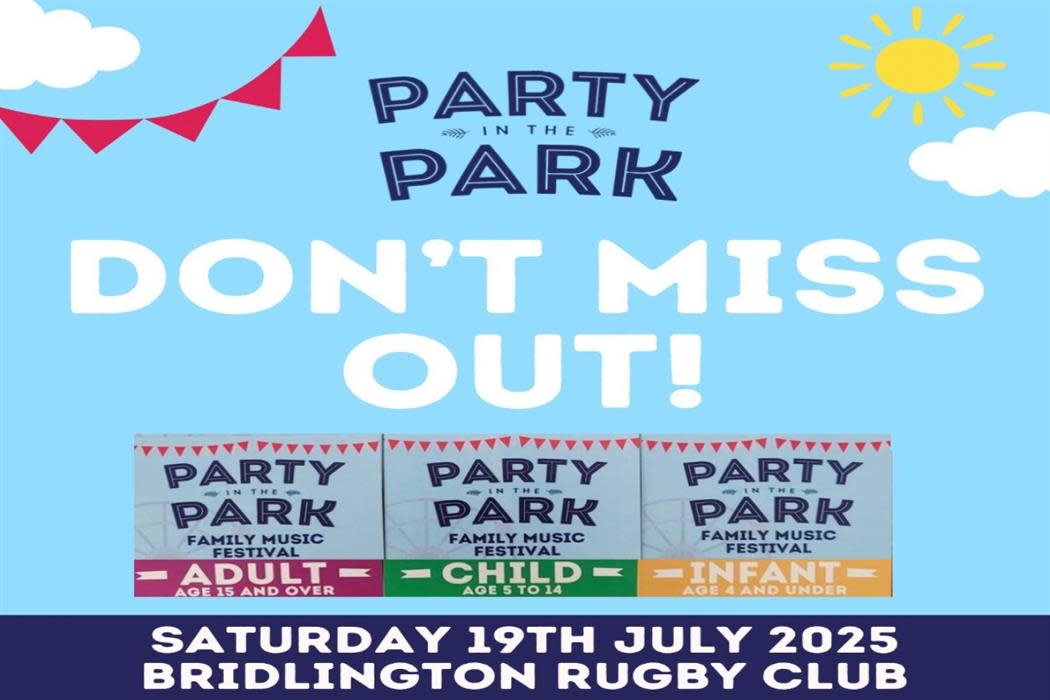 Party in the Park, Bridlington - Saturday 19th July 2025 - Visit East ...