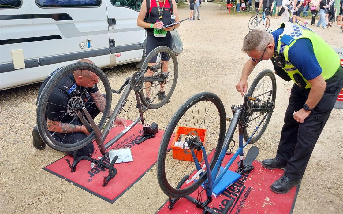 Police Bike Security Marking - Visit the New Forest