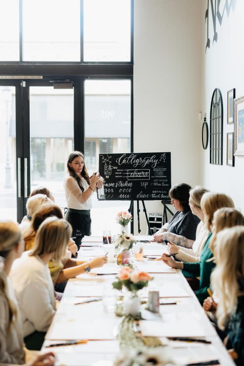 Modern Calligraphy for Beginners at Bonnie & Clyde’s
