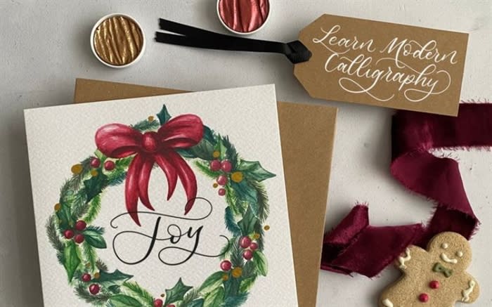 Modern Calligraphy Christmas Cards - Cotswolds