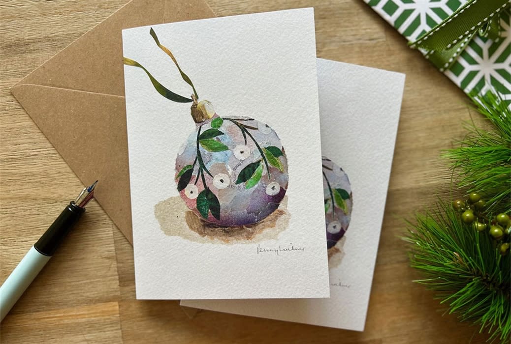 Christmas Bauble Collage Workshop - Cotswolds