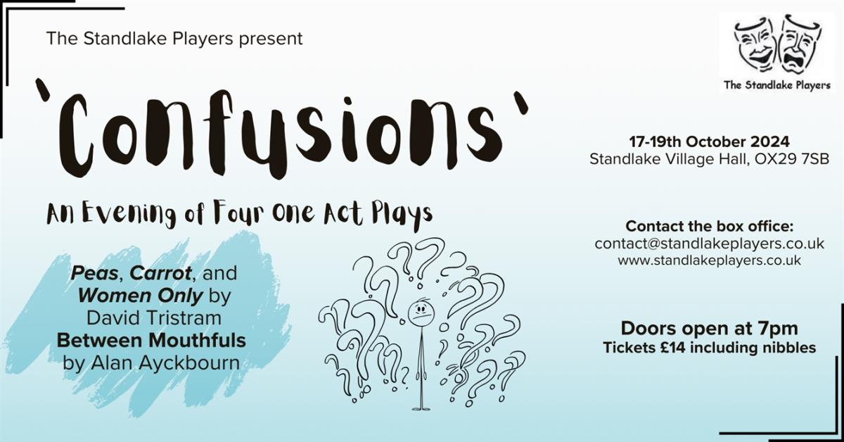 Confusions - An evening of One Act Comedies - Cotswolds