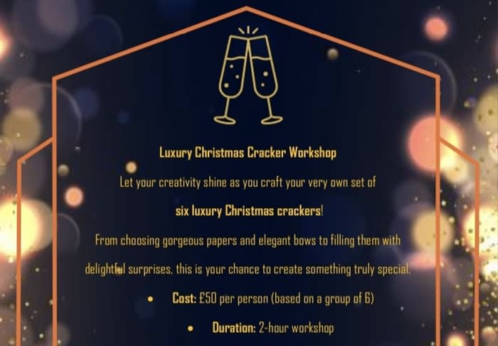 Christmas cracker making workshop