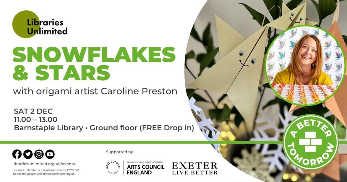 Snowflakes & Stars with origami artist Caroline Preston - Visit Devon