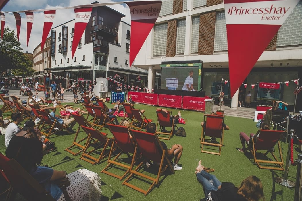 Wimbledon Big Screen, Princesshay - Visit Devon