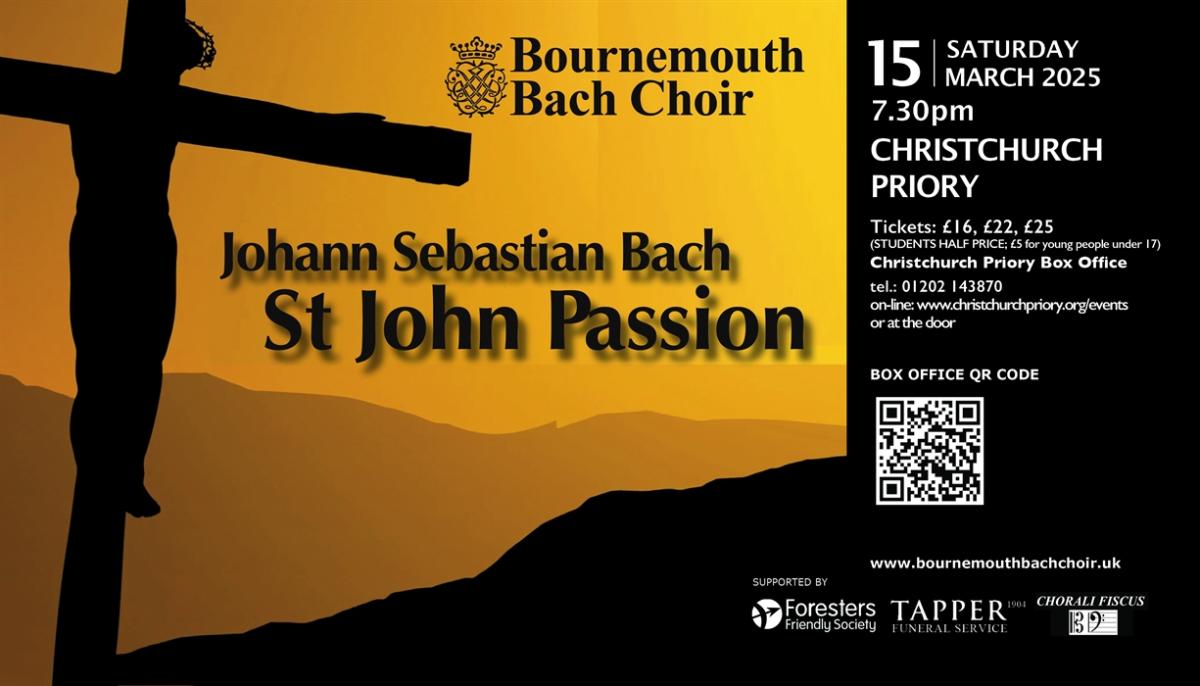 Bournemouth Bach Choir perform Bach St Jouhn Passion in Chirstchurch ...