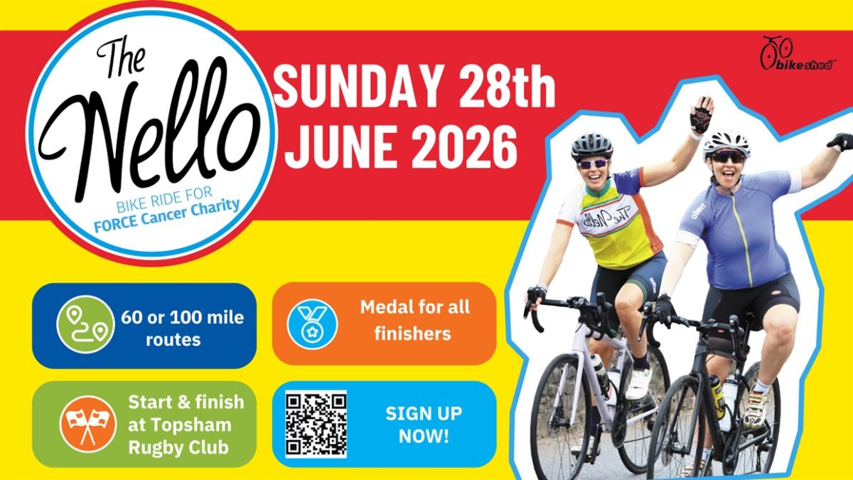 The Nello Bike Ride 2026 - Visit Devon