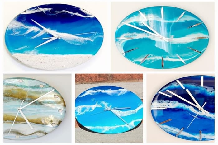 Make a 30cm Resin Clock - Visit Devon