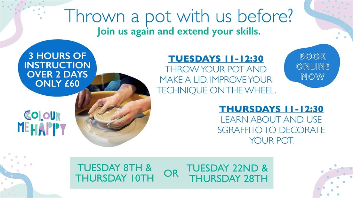 Advanced Pot Throwing Workshop at China Blue, Totnes - Visit Devon