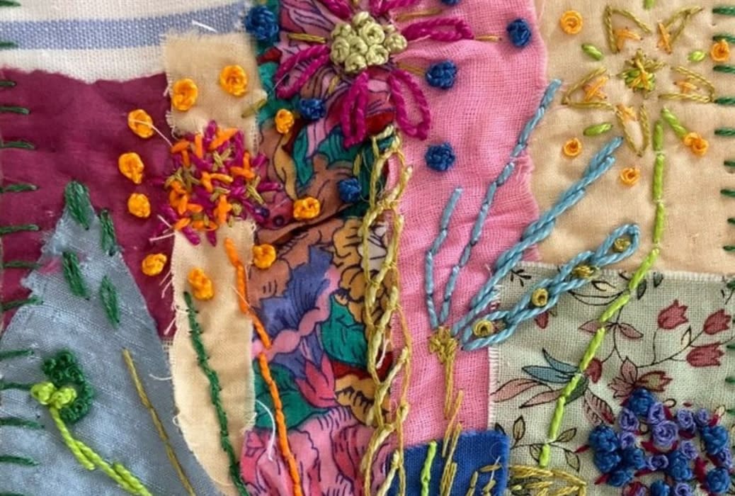 Creative Fabric Collage Workshop - Cotswolds