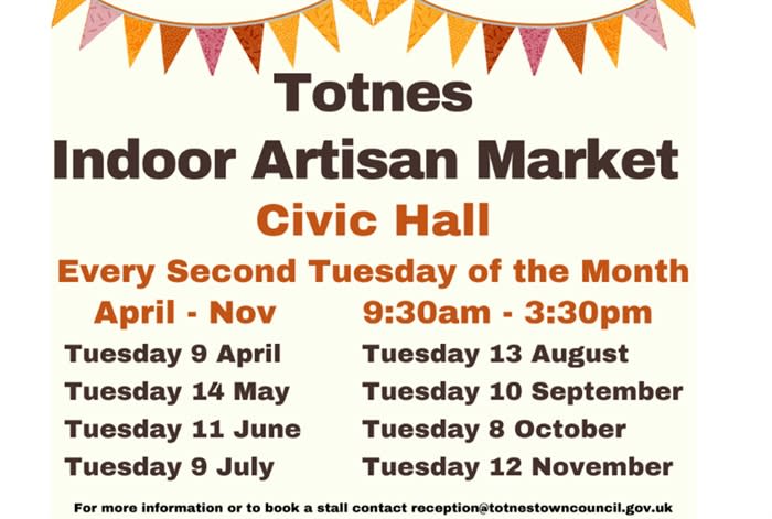Totnes Indoor Artisan Market - Visit Devon