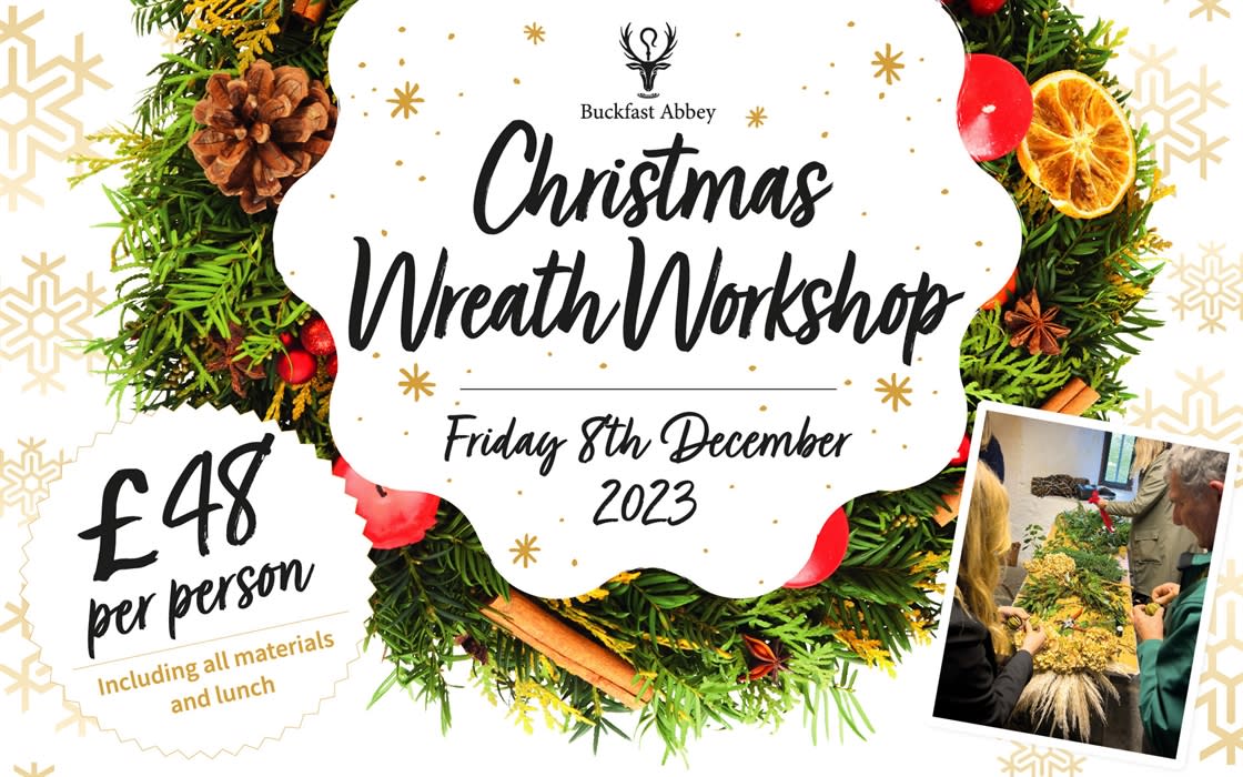 Christmas Wreath Making at Buckfast Abbey - Visit Devon