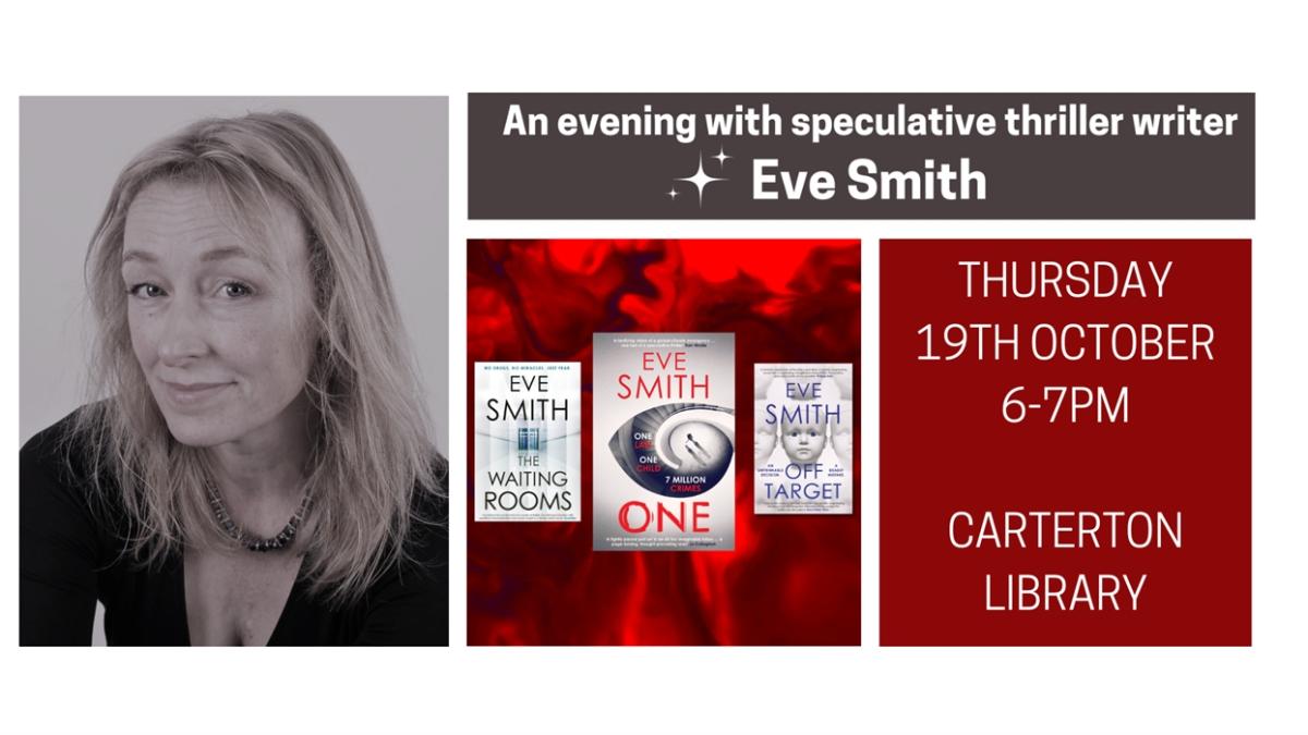 An evening with speculative thriller writer Eve Smith - Cotswolds