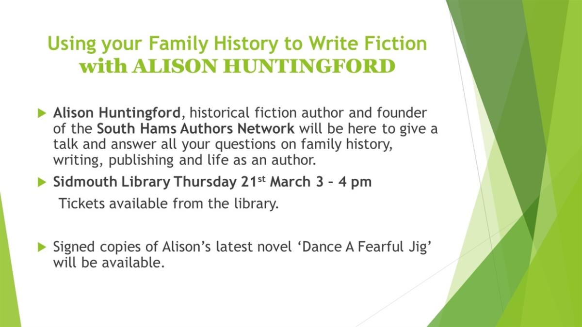Using Your Family History to Write Fiction - Visit Devon