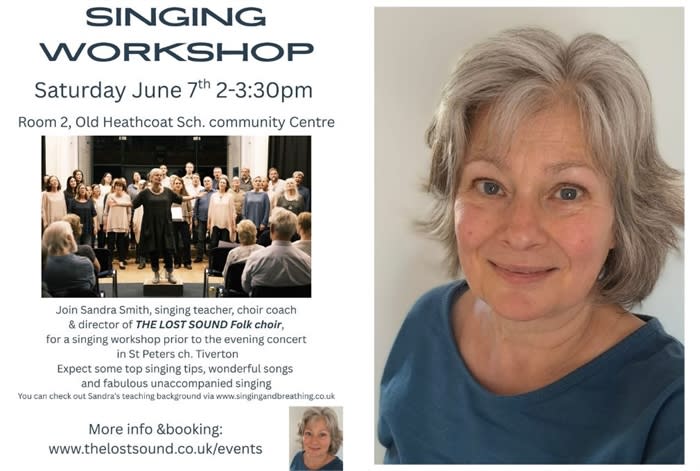 Singing Workshop with Sandra Smith - Visit Devon