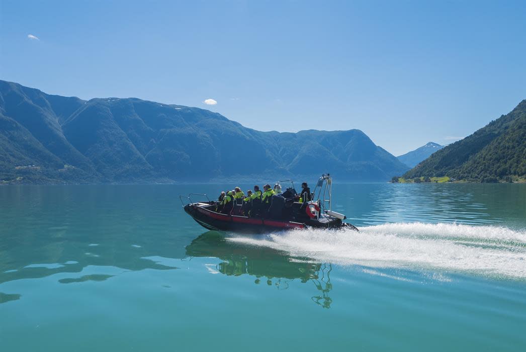 Fjord RIB Adventure + Waterfall Hike - Visit Sognefjord
