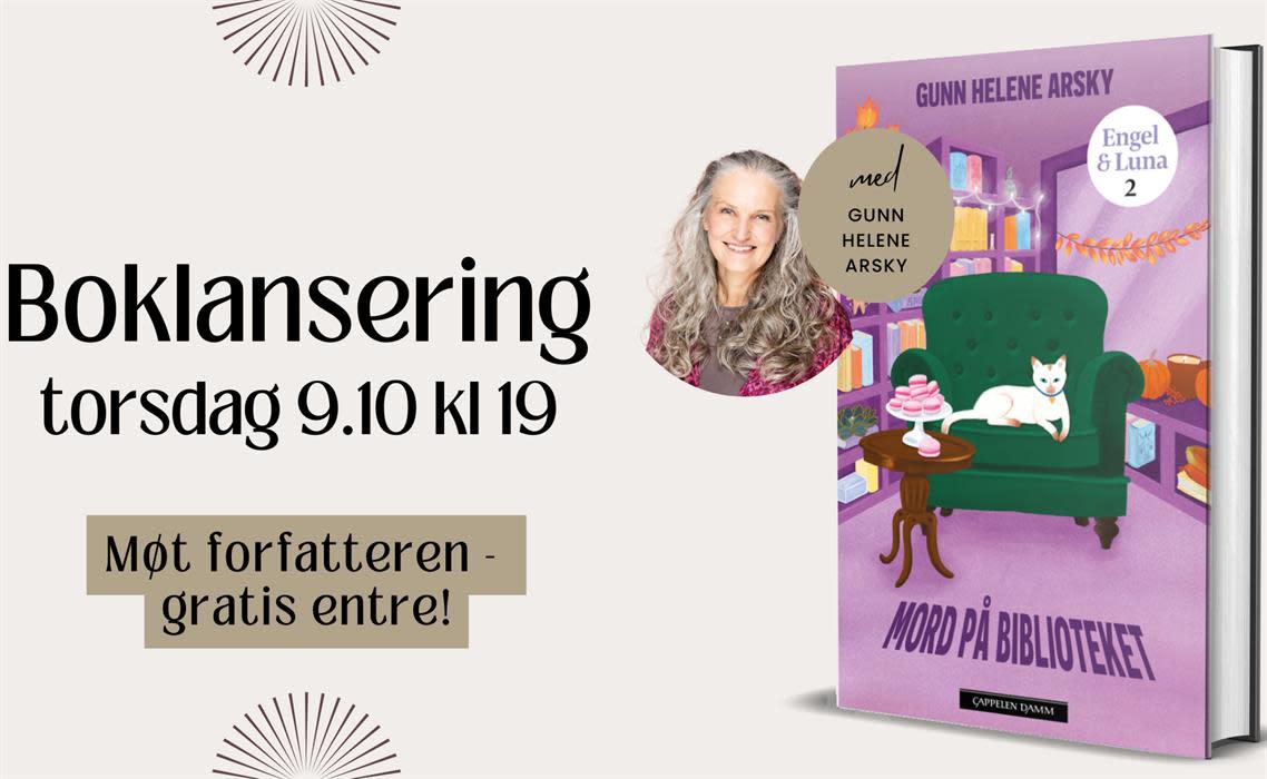 Visit Østfold Boklansering med Gunn Helene Arsky – Mord på biblioteket