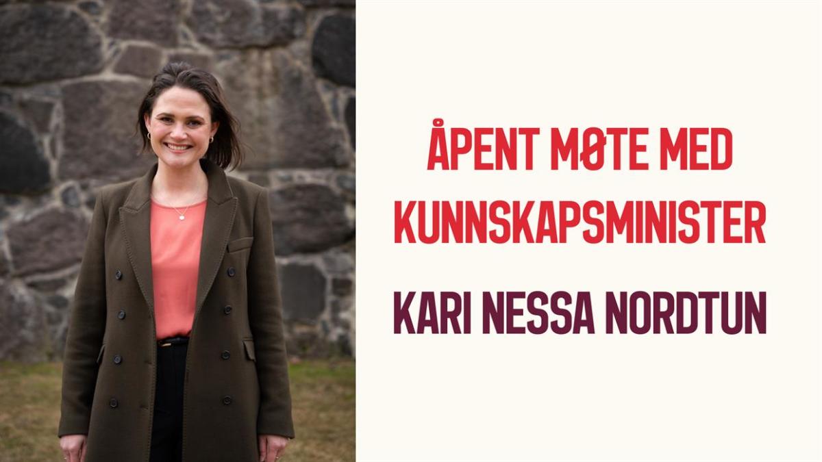 Visit Østfold åpent møte med kunnskapsminister Kari Nessa Nordtun