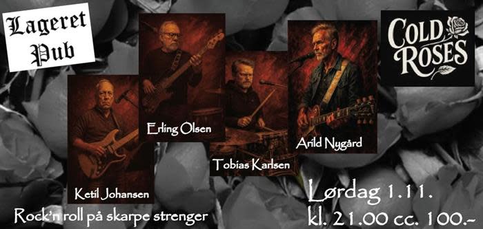Visit Østfold Cold Rose live på Lageret pub - Halmstad - Rygge