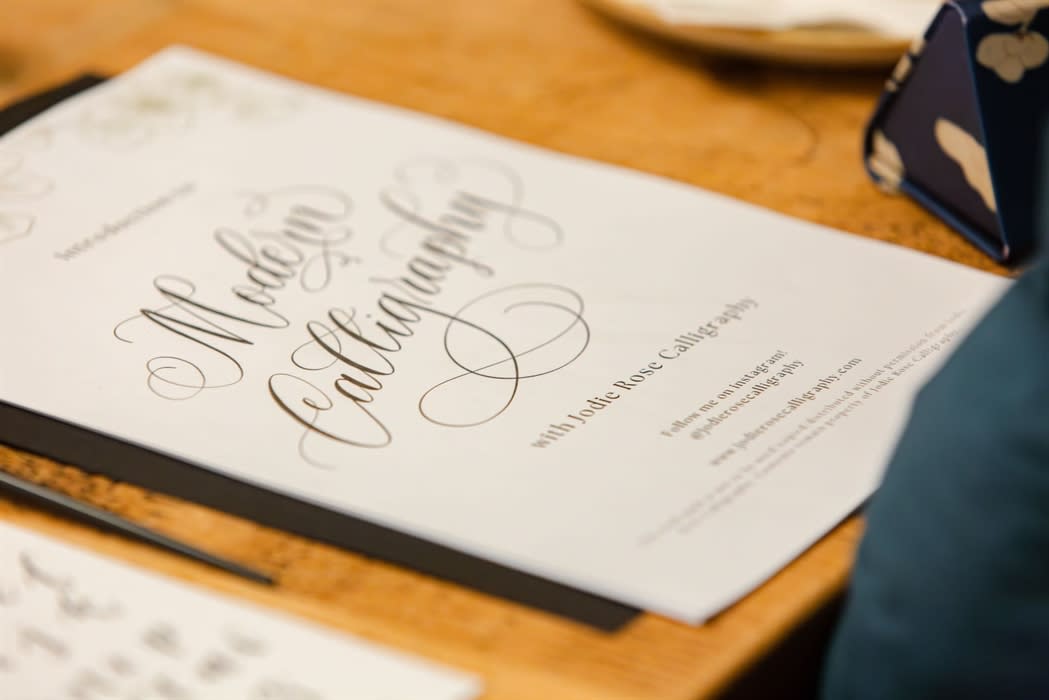 Calligraphy Workshop with Jodie Rose Calligraphy - Great Sussex Way