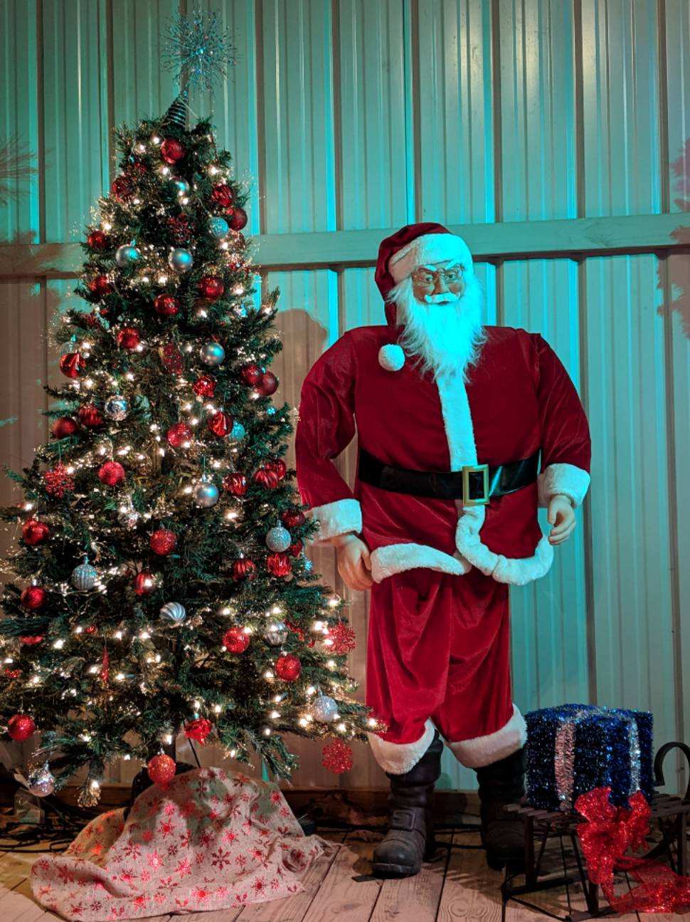 Christmas Lights on the Farm