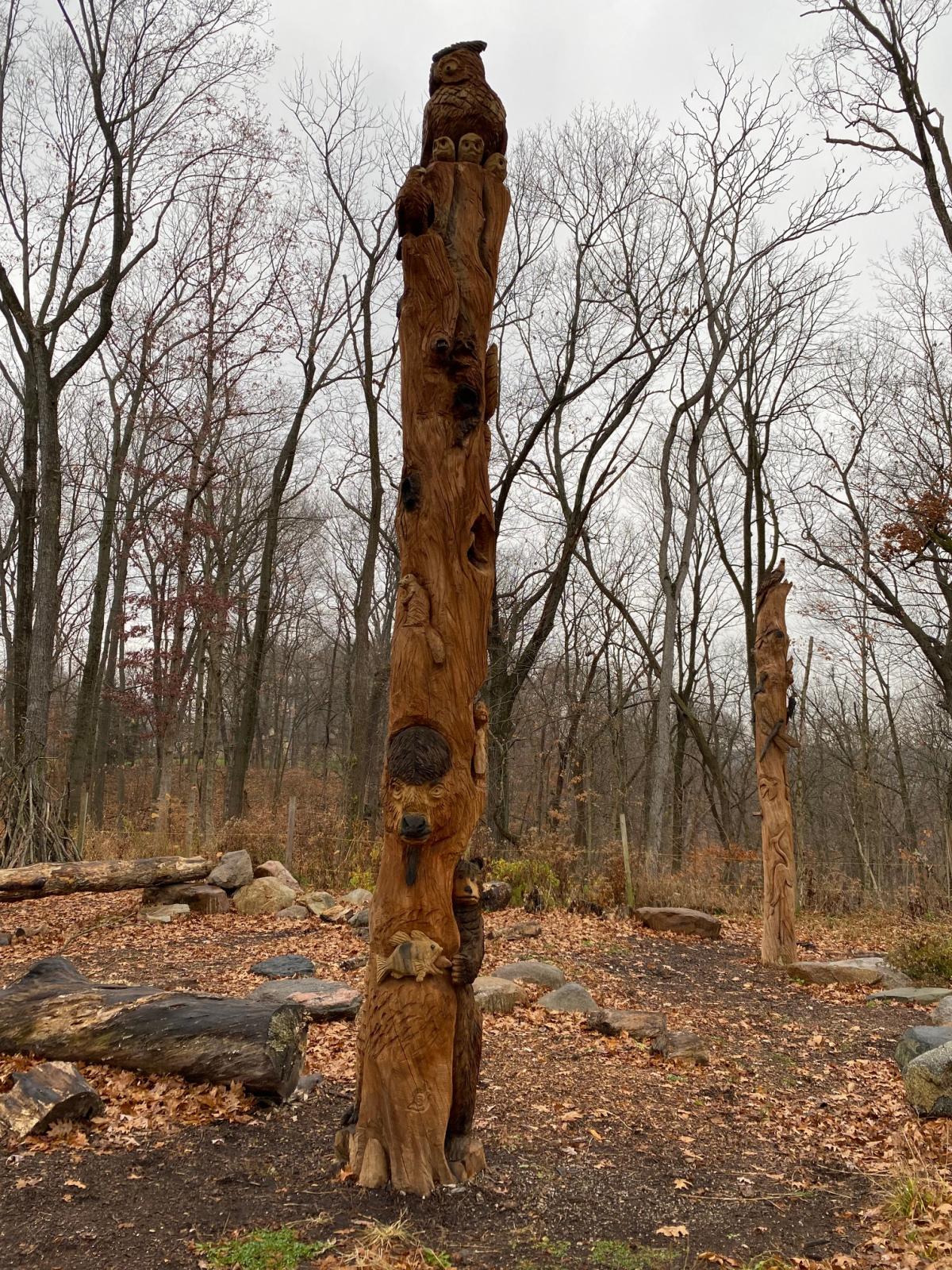 Clegg Memorial Gardens Wooden Sculptures