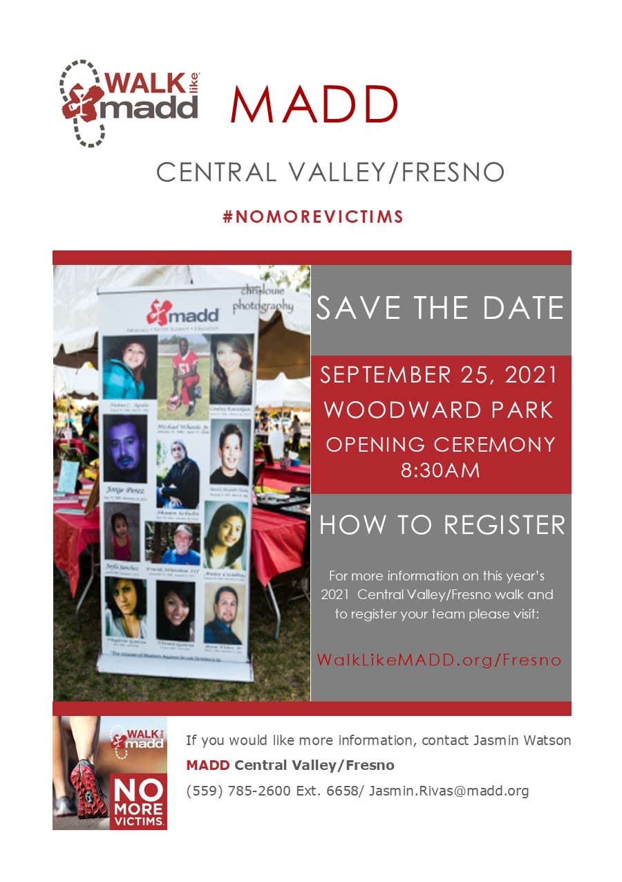 Walk Like MADD Fresno/Central Valley 2021