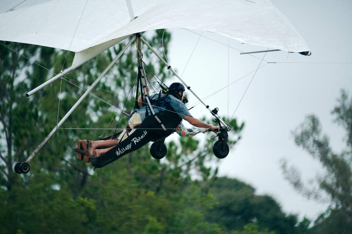 hang gliding fly