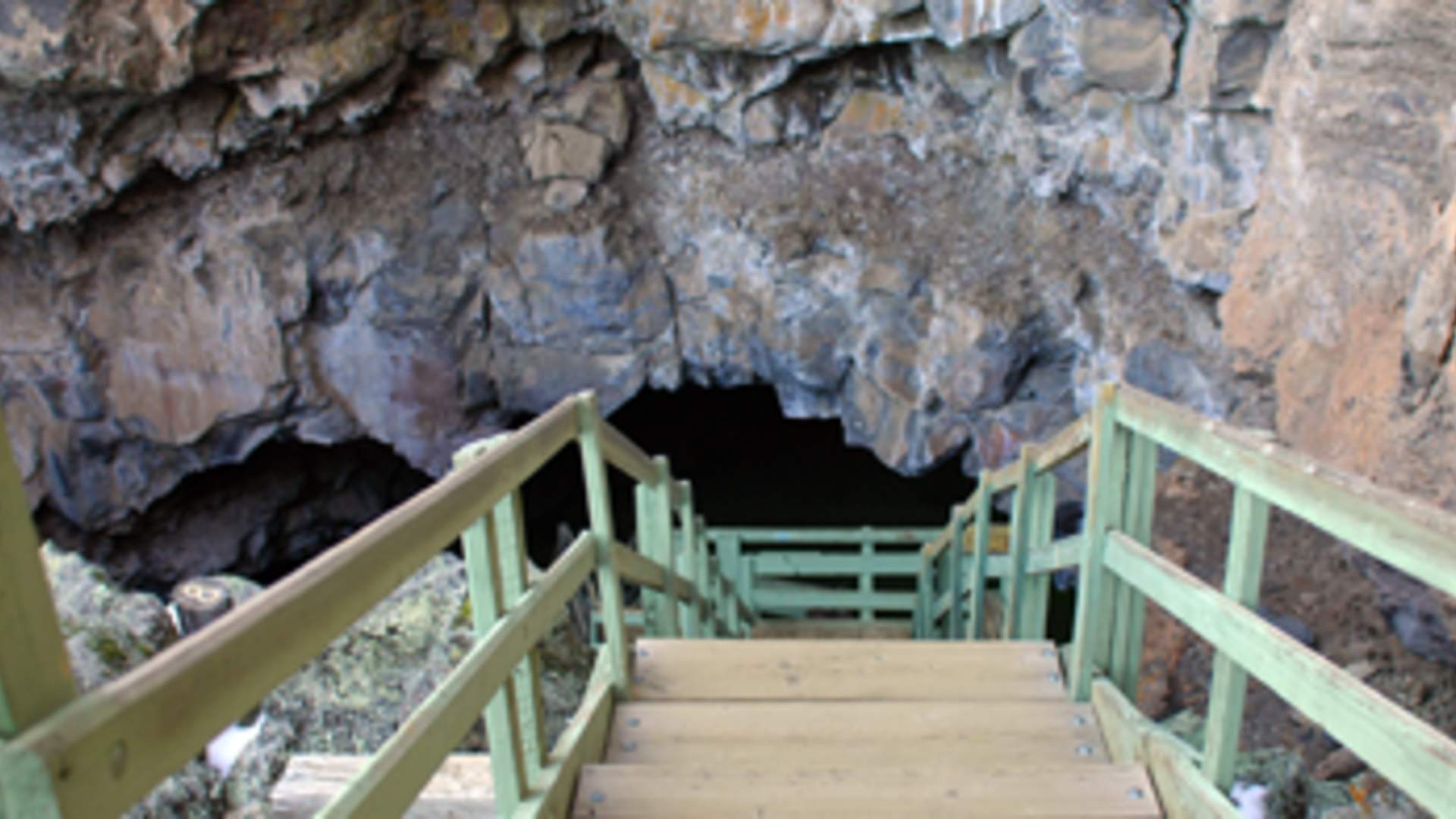 Ice Cave And Bandera Volcano