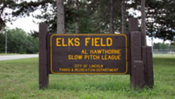 baseball ground sign