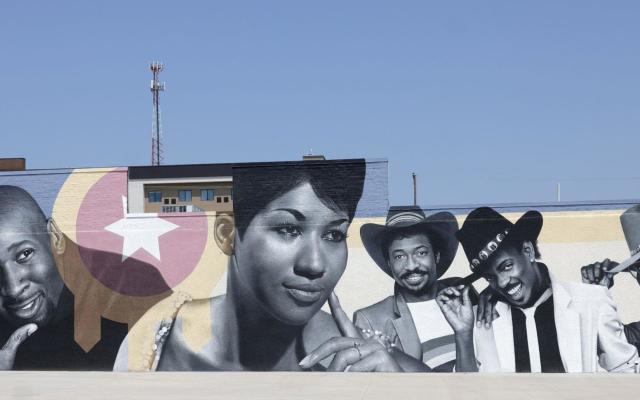 Wayman Tisdale, Gap Band & Aretha Franklin Murals by Jeks | Tulsa, OK 74120