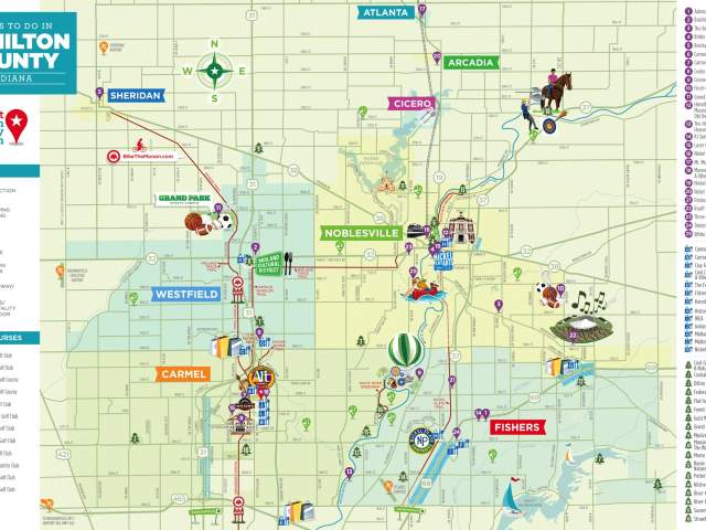 Hamilton County Maps Travel Maps