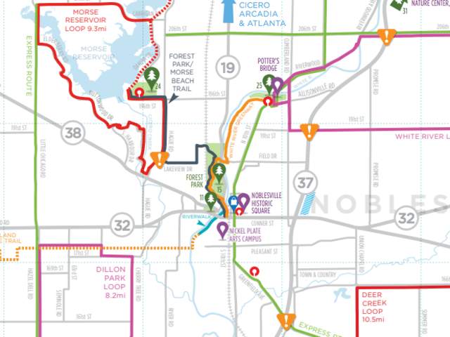 Hamilton County, Indiana Trail Maps | Biking & Hiking Routes