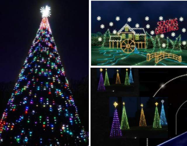 A Christmas Holiday Drive-Thru Light Show in the Great Smoky Mountains ...