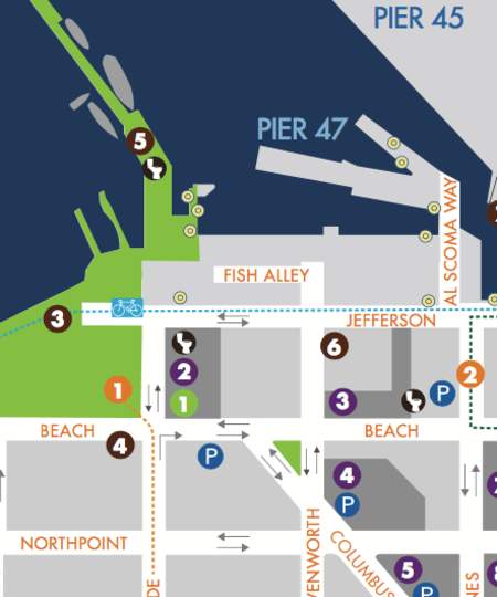 Maps — Fisherman's Wharf San Francisco