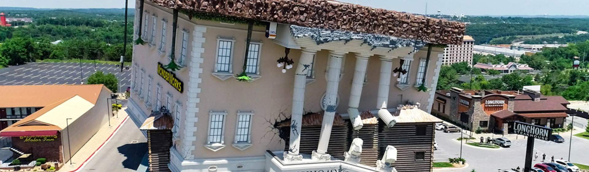 upside down white house