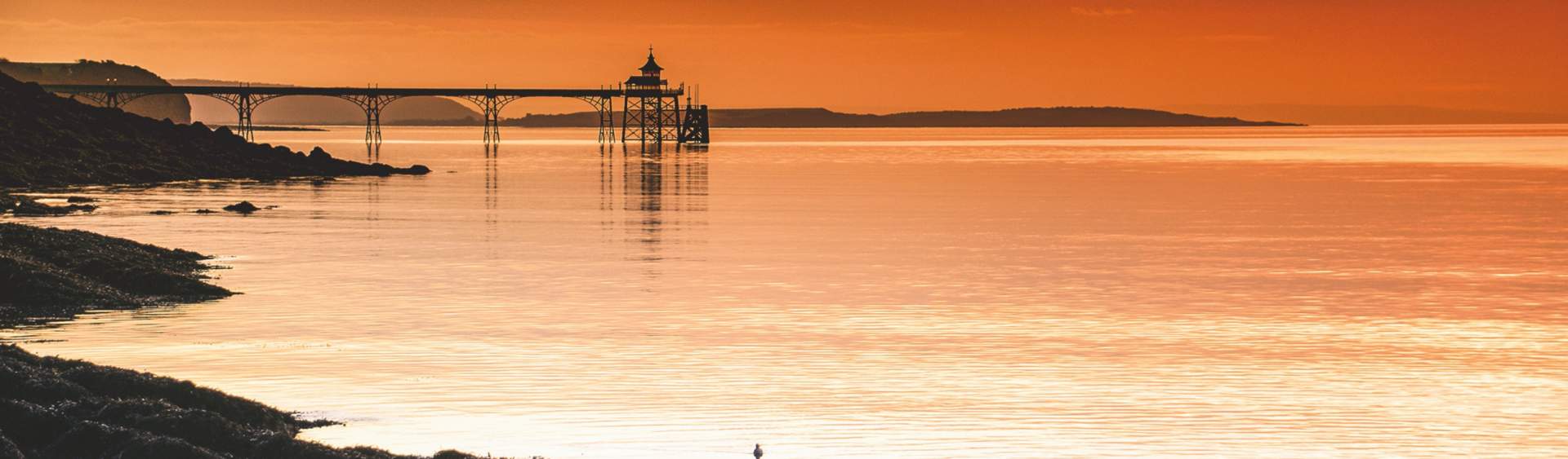 sunset clevedon