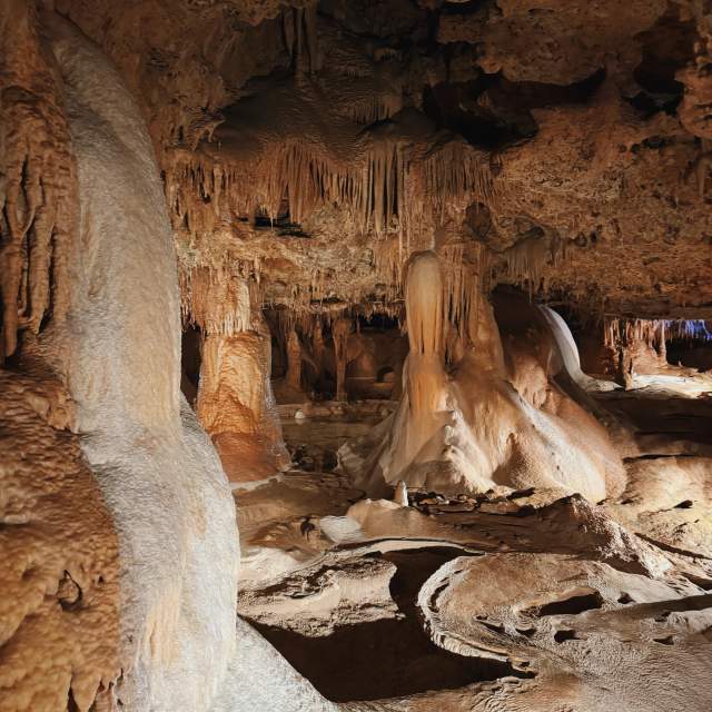 inside caves