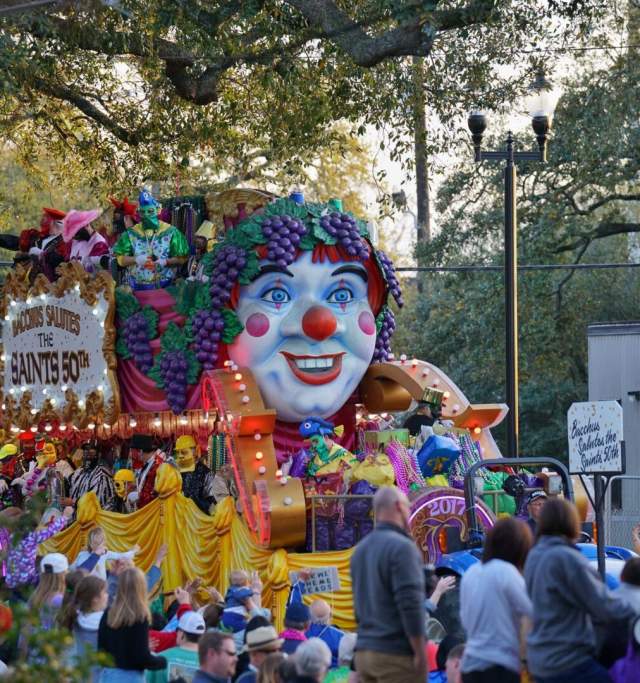 Bacchus Parade Route