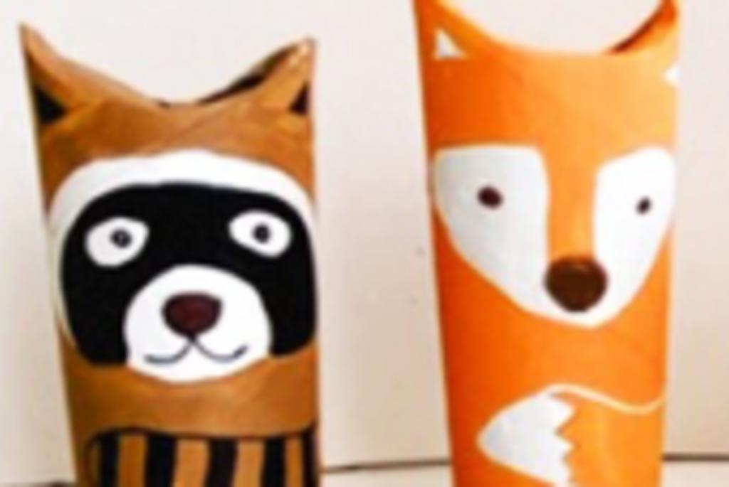 Daytime Crafts with Kids: Cardboard Tube Woodland Animals | Madison, WI